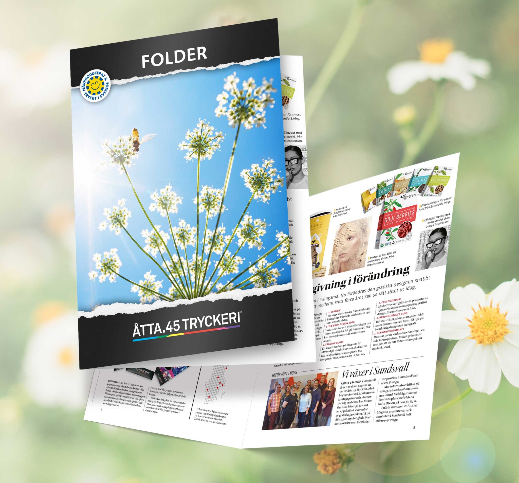 Flyers och reklamblad till bra priser | Åtta.45 Tryckeri