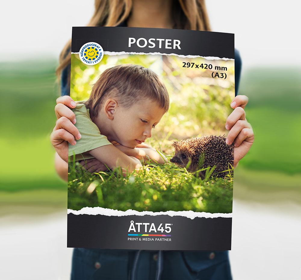 Tryck affischer & posters till bra pris | Åtta45 Tryckeri